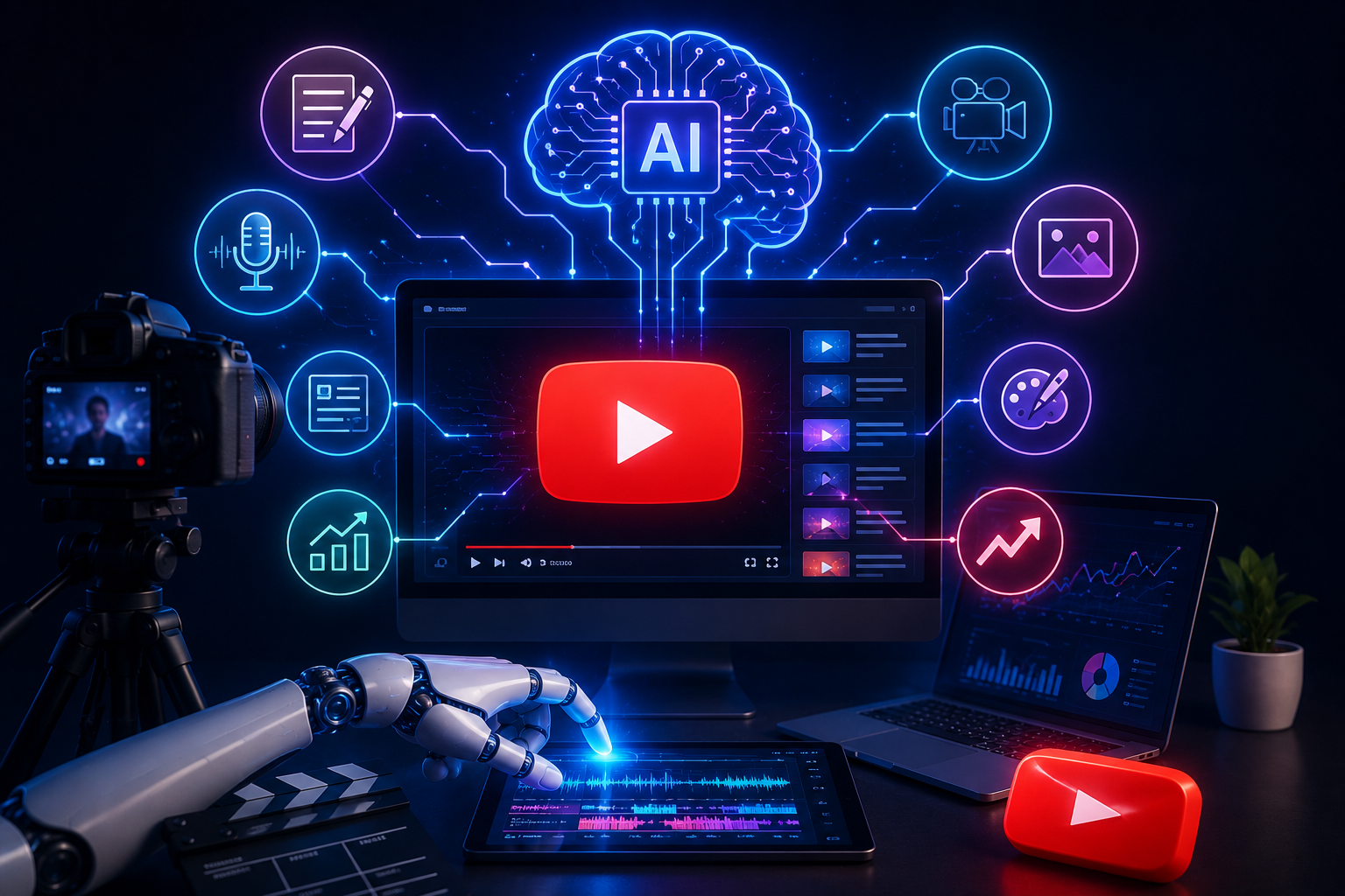 10 Ways to Use AI for YouTube Growth (From Script to Thumbnail) | The ...
